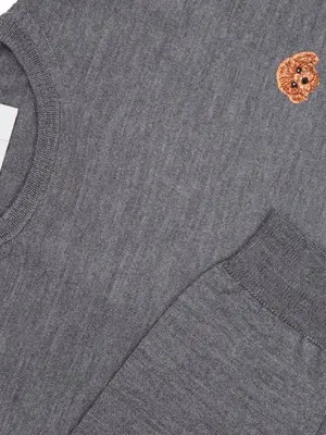 PELO FOUNDATION Dog-appliqué Jumper - Grey
