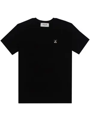 PELO FOUNDATION Dog-appliqué T-shirt - Black