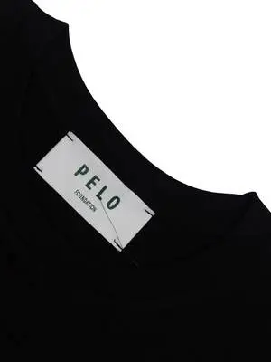 PELO FOUNDATION Dog-appliqué T-shirt - Black