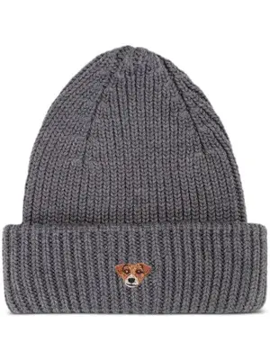 PELO FOUNDATION Jack Russel Patch Beanie - Grey