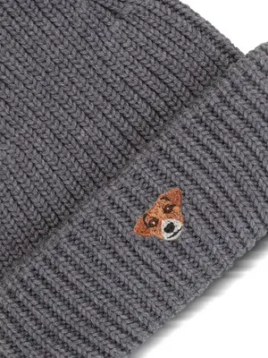 PELO FOUNDATION Jack Russel Patch Beanie - Grey