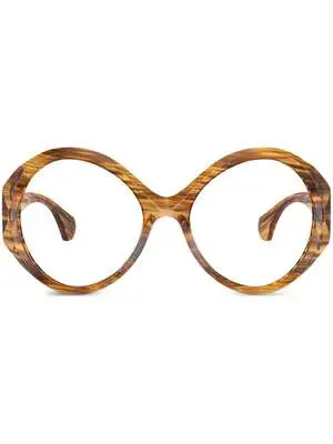 ALAIN MIKLI Round-frame Sunglasses - Brown