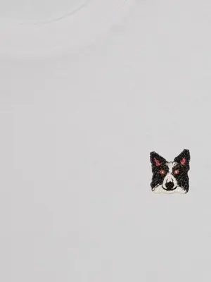 PELO FOUNDATION Border Collie Patch T-shirt