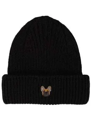 PELO FOUNDATION Bouledogue Patch Beanie - Black
