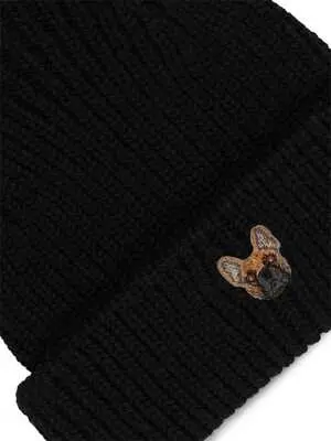 PELO FOUNDATION Bouledogue Patch Beanie - Black