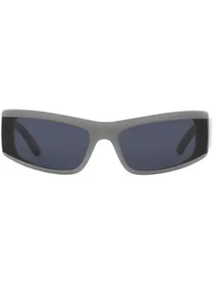 Balenciaga Rectangle-frame Sunglasses - Grey