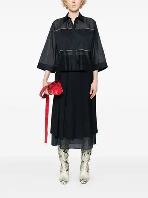 Peserico Pleated Midi Skirt