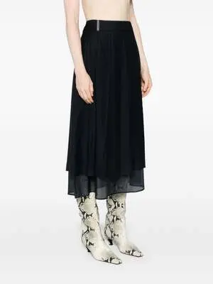 Peserico Pleated Midi Skirt