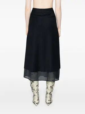 Peserico Pleated Midi Skirt