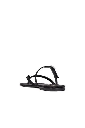 Saint Laurent Laszlo Flat Slide Sandals