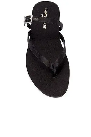 Saint Laurent Laszlo Flat Slide Sandals