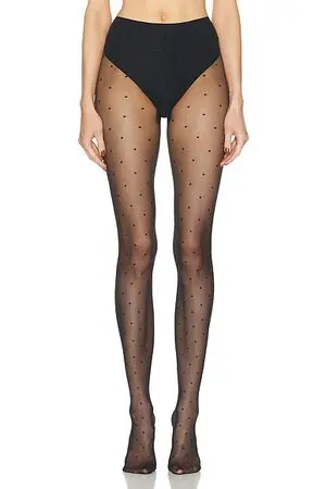 Falke Dot Tights - Black