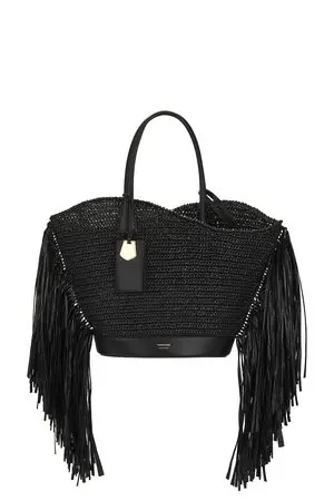 FERRAGAMO Fringe Cutout Tote Bag