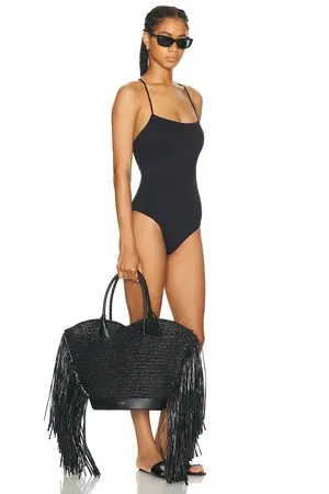 FERRAGAMO Fringe Cutout Tote Bag