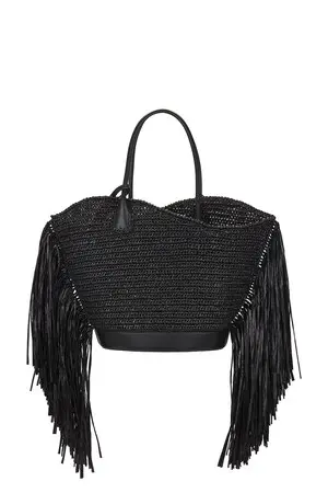 FERRAGAMO Fringe Cutout Tote Bag