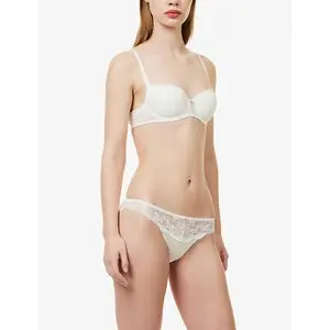 AUBADE Rosessence Stretch-lace Half-cup Bra - Opale
