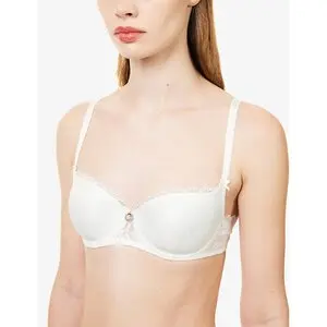 AUBADE Rosessence Stretch-lace Half-cup Bra - Opale