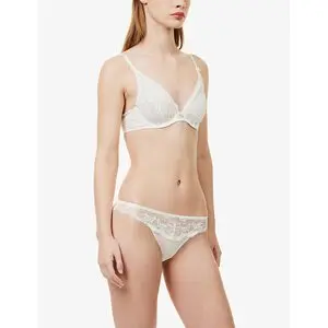 AUBADE Rosessence Underwired Stretch-lace Bra - Opale