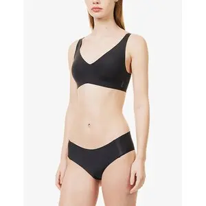 SLOGGI Zero Feel 2.0 Stretch-woven Bralette - Black
