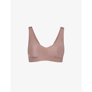 SLOGGI Zero Feel 2.0 Stretch-jersey Bralette - Cacao