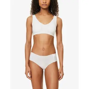 SLOGGI Zero Feel 2.0 Stretch-jersey Bralette - Silk White