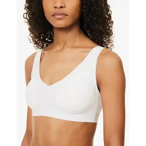 SLOGGI Zero Feel 2.0 Stretch-jersey Bralette - Silk White