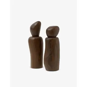 FERM LIVING Pebble Wooden Seasoning Grinder 18.8cm - Brown