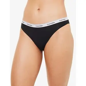 Calvin Klein Modern Branded-waistband Stretch-cotton Briefs Xxl