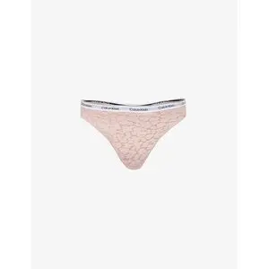 Calvin Klein Modern Branded Stretch-lace Thong - Subdued
