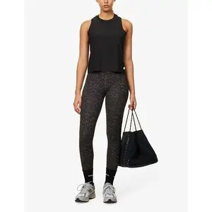 Vuori Energy Brand-patch Stretch-jersey Top - Black