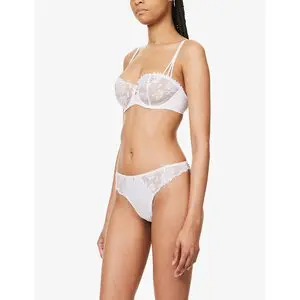 AUBADE Lovessence Floral-embroidered Lace Underwired Bra
