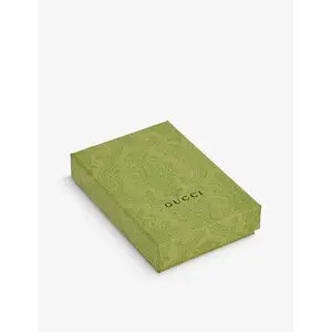 Gucci Logo-print Canvas And Leather Card Holder