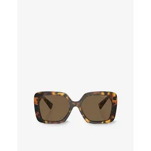 Miu Miu Mu 10ys Butterfly-frame Sunglasses - Brown