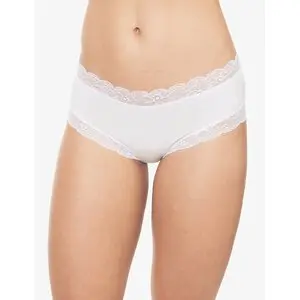 Hanro Mid-rise Lace-trim Stretch-cotton Briefs