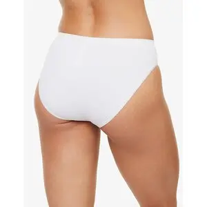 Hanro Mid-rise Seamless Stretch-woven Briefs - White