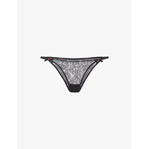 Agent Provocateur Lorna Low-rise Lace Briefs - Black