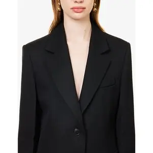 Victoria Beckham Single-breasted Woven-blend Blazer