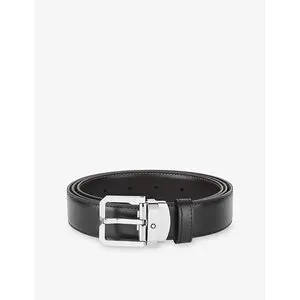 Montblanc Logo-engraved Reversible Leather Belt