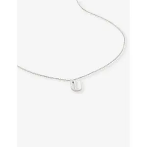 Monica Vinader Letter Pendant Necklace - Sterling Silver
