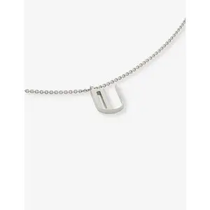 Monica Vinader Letter Pendant Necklace - Sterling Silver