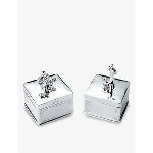 ARTHUR PRICE Giraffe First Hair And First Tooth Silver-plated Box Set Of Two