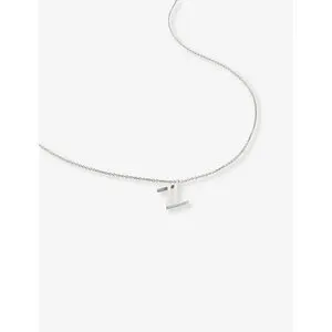 Monica Vinader Z Letter-charm Recycled Sterling-silver Pendant Necklace - Sterling Silver