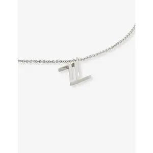 Monica Vinader Z Letter-charm Recycled Sterling-silver Pendant Necklace - Sterling Silver