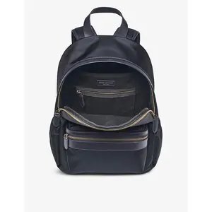 ASPINAL OF LONDON Logo-embellished Woven Backpack