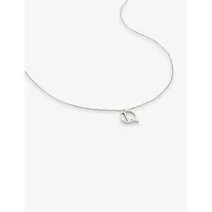 Monica Vinader Q Letter Pendant Necklace - Sterling Silver