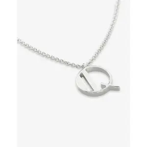 Monica Vinader Q Letter Pendant Necklace - Sterling Silver