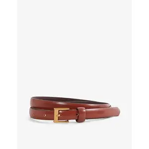 REISS Reiss Holly Leather Belt Tan