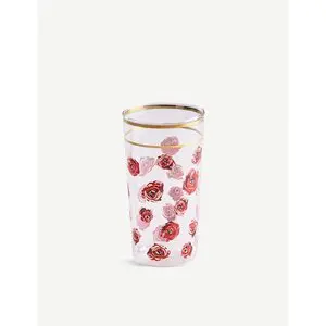 SELETTI Toiletpaper Printed Glass Tumbler 13cm - One-color