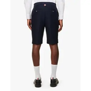 Thom Browne Striped-trim Straight-leg Cotton Shorts