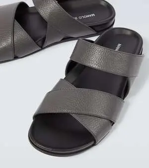 Manolo Blahnik Inezmu Leather Sandals